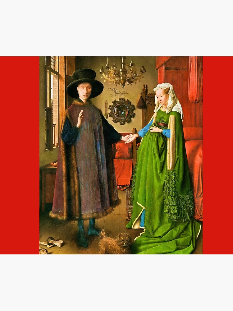 The Arnolfini Portrait by Jan van Eyck made more vibrant Tapestry sold ...