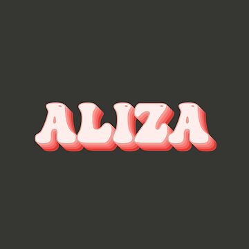 "Aliza - Name" Sticker for Sale by kindxinn | Redbubble