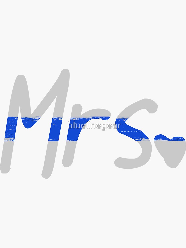 "Police Wife Thin Blue Line" Sticker for Sale by bluelinegear | Redbubble