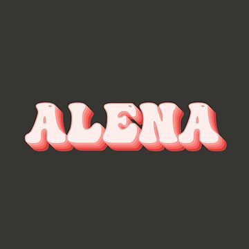 "Alena - Name" Sticker for Sale by kindxinn | Redbubble