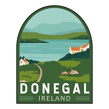 "Donegal Ireland Travel Retro Emblem" Sticker for Sale by ...