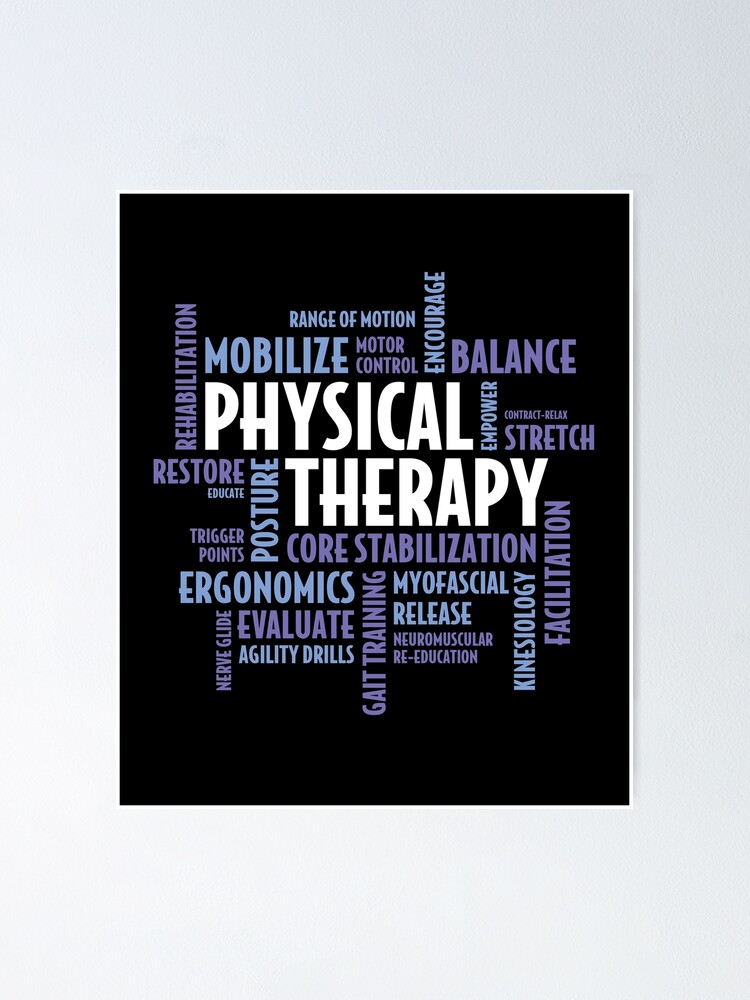 "Physical Therapy Gifts For PT Month" Poster for Sale by AAGraphics ...