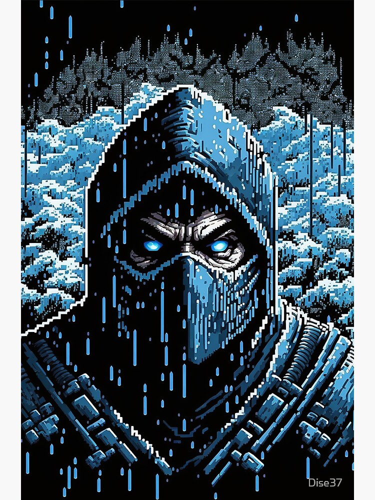 "Pixel art sub zero" Sticker for Sale by Dise37 | Redbubble