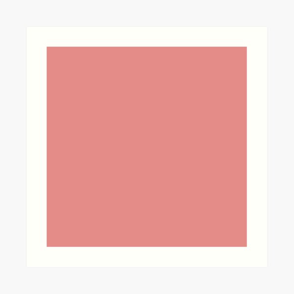 "Pink / Ruddy Pink Solid Color" Art Print by patternplaten | Redbubble