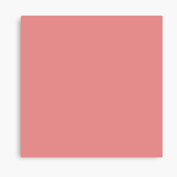 "Pink / Ruddy Pink Solid Color" Canvas Print for Sale by patternplaten ...