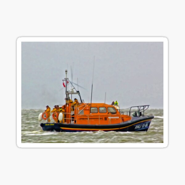 "Hoylake Lifeboat (Digital Art)" Sticker by JohnWain | Redbubble