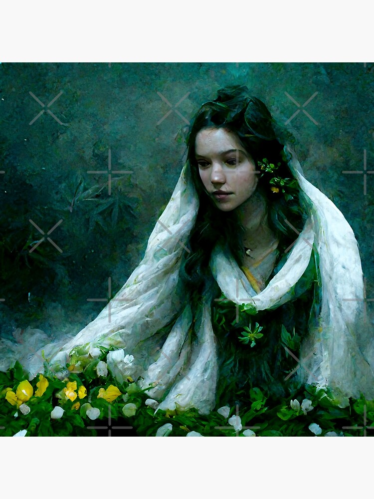 "Witch on Imbolc - First Blooms of Spring, Witches Sabbat, Pagan ...