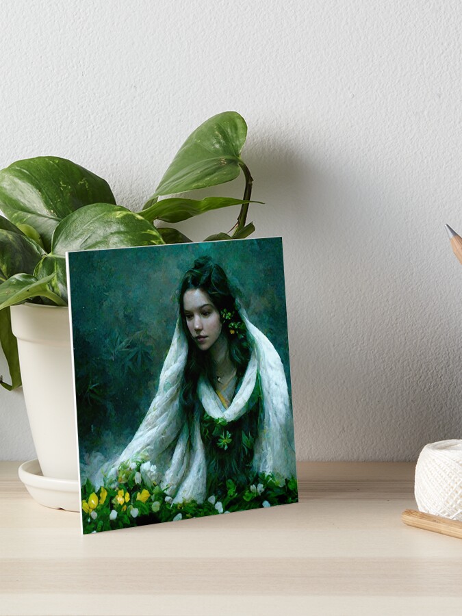 "Witch on Imbolc - First Blooms of Spring, Witches Sabbat, Pagan ...