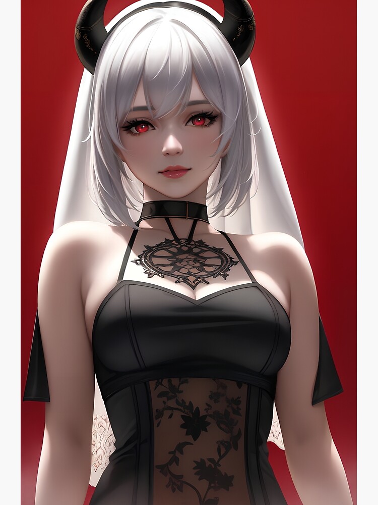 Sexy Evil Hentai Nun Poster For Sale By Dystopianw Redbubble