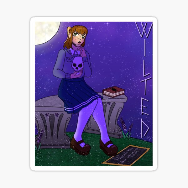 "Wilted" Sticker for Sale by cr3ativeb3ans | Redbubble