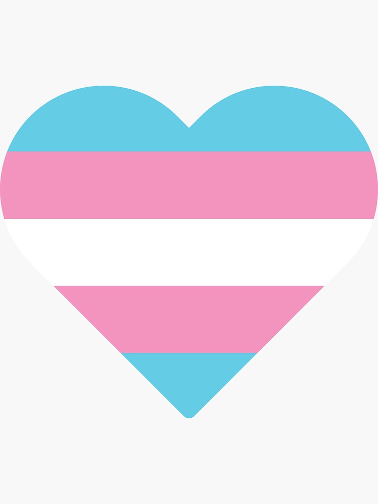 "Trans Pride Heart Flag LGBTQ+" Sticker for Sale by TheFelWorks | Redbubble