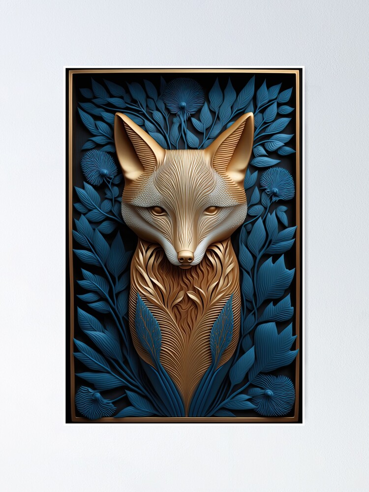 "Kitsune - The Mischievous Fox Spirit" Poster for Sale by TortoPlus ...