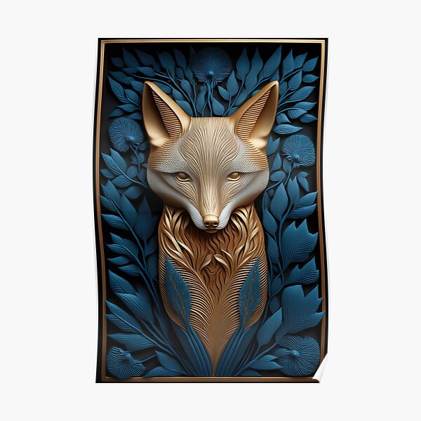 "Kitsune - The Mischievous Fox Spirit" Poster for Sale by TortoPlus ...