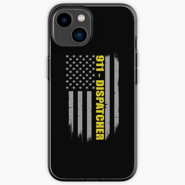 "Thin Gold Line 911 Dispatcher Flag" iPhone Case for Sale by ...