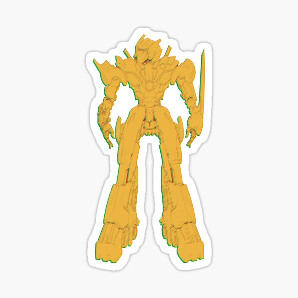 "Original Mecha Giant robot Design Anime Style" Sticker for Sale by ...