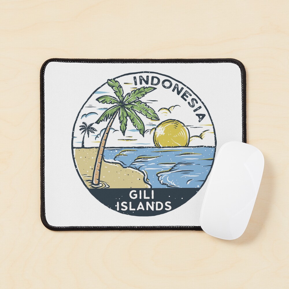 "Gili Islands Indonesia Vintage" Sticker for Sale by KrisSidDesigns ...