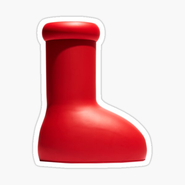 "big red boot" Sticker for Sale by Quote Frame | Redbubble