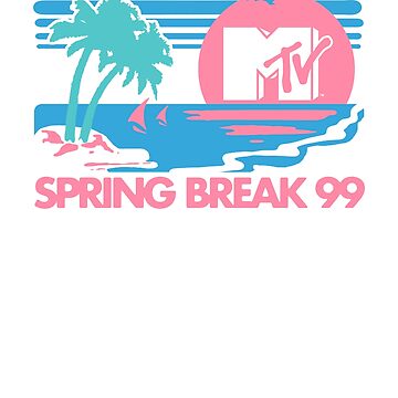 "MTV Pastel Colors Beach Spring Break 99 Logo" Essential T-Shirt for ...
