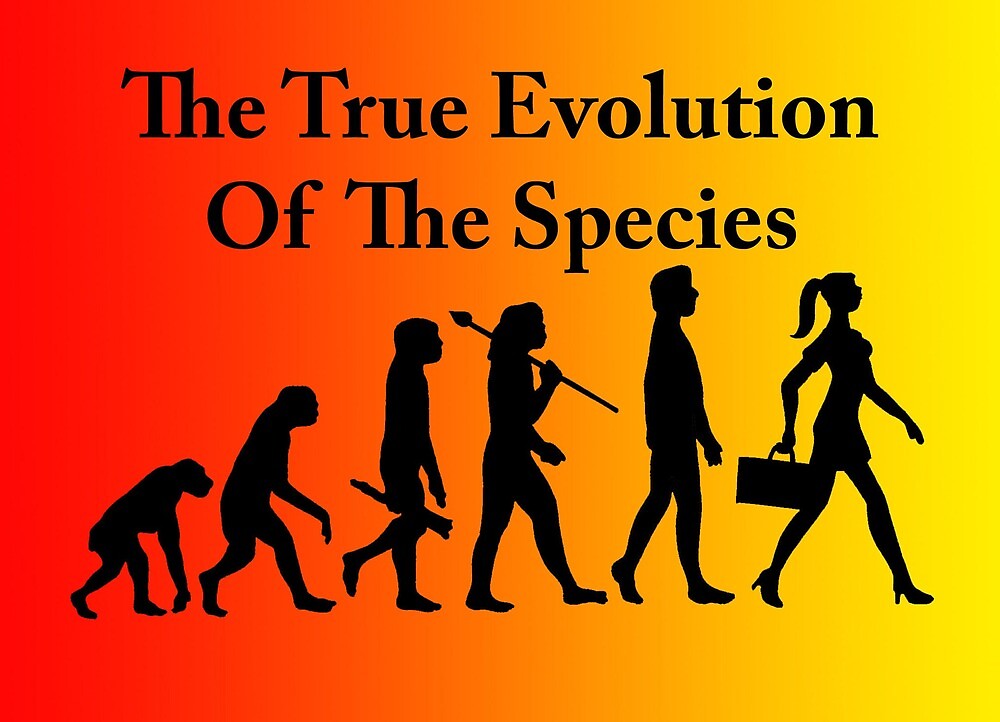 "The True Evolution Of The Species" by LaughingHippo | Redbubble