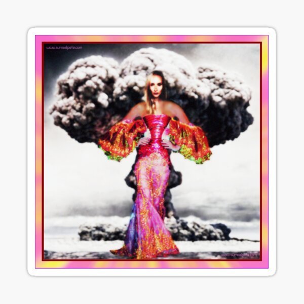 "Nuclear Beauty" Sticker for Sale by surrealpete | Redbubble
