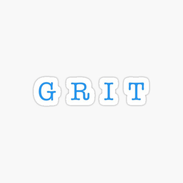 "grit" Sticker for Sale by muta1993 | Redbubble