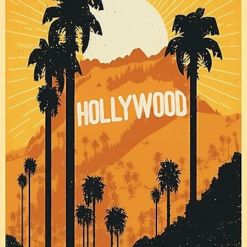"Hollywood Sign" Poster for Sale by TheArtfulNook | Redbubble