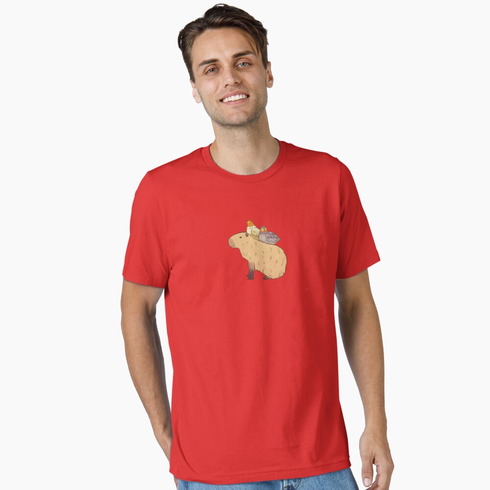 "Cute Capybara and chickens friends - friendly capybara illustration ...