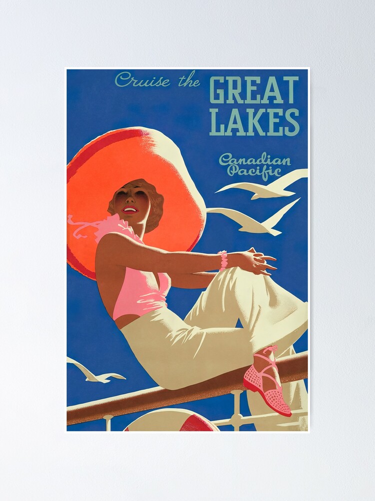 "Canadian Pacific Vintage Travel Poster "Cruise the Great Lakes" by Tom ...
