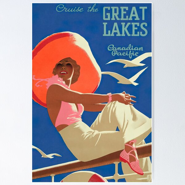 "Canadian Pacific Vintage Travel Poster "Cruise the Great Lakes" by Tom ...