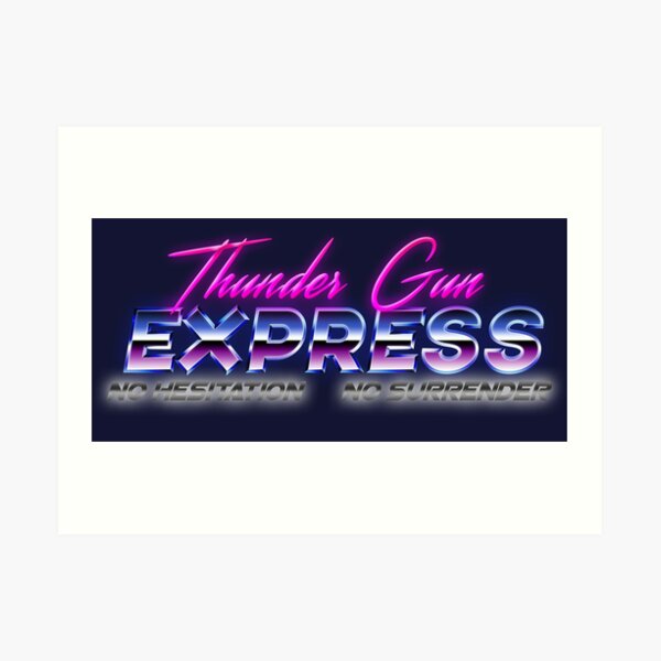 "Thunder Gun Express " Art Print for Sale by prestonmaher | Redbubble