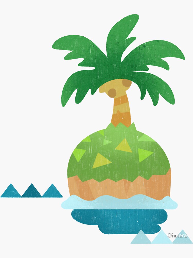 "Island Loading Screen" Sticker for Sale by Ohmera | Redbubble