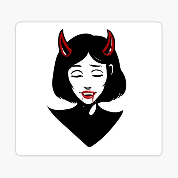 "Succubus" Sticker for Sale by PsilocyBram | Redbubble