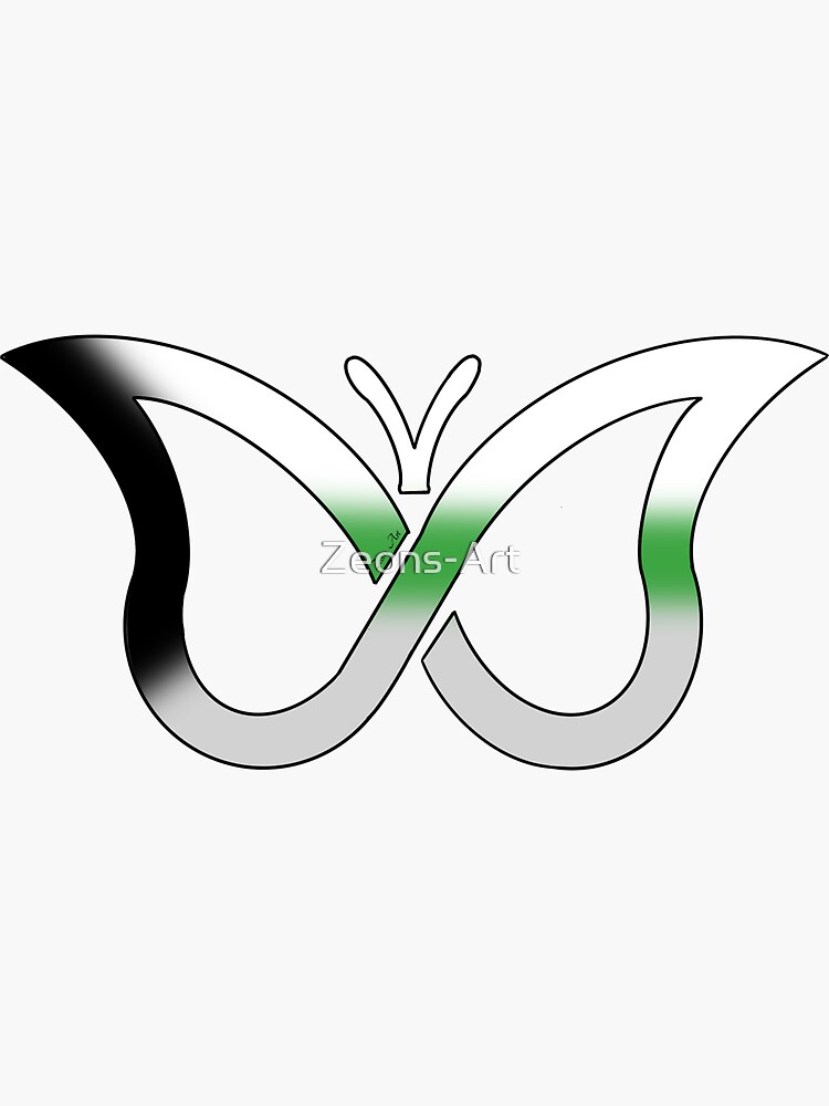 "ADHD and Demiromantic Pride Butterfly" Sticker for Sale by Zeons-Art | Redbubble