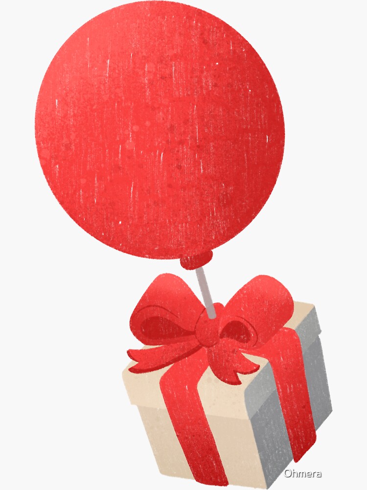 "Floating Presents" Sticker for Sale by Ohmera | Redbubble