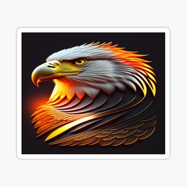 "Colonial art, Alcón Dorado" Sticker by FuturoClas | Redbubble