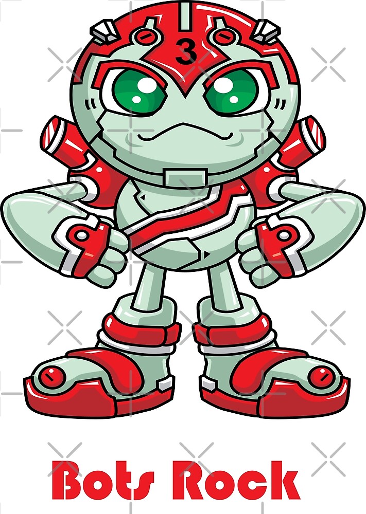 "Bots Rock Robots AI Artificial Intelligence" by ProjectX23 | Redbubble