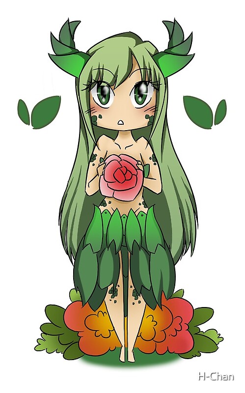 "Elemental Earth Manga Chibi" by H-Chan | Redbubble