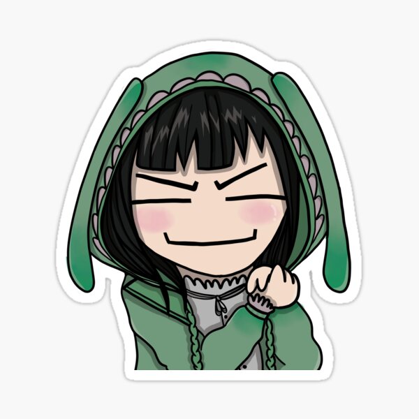 "Bunny Feng Scheming" Sticker for Sale by Dellara | Redbubble