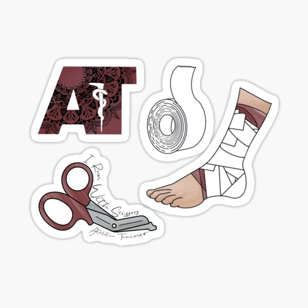 "Athletic training sticker set- maroon" Sticker for Sale by Cyd-AT ...
