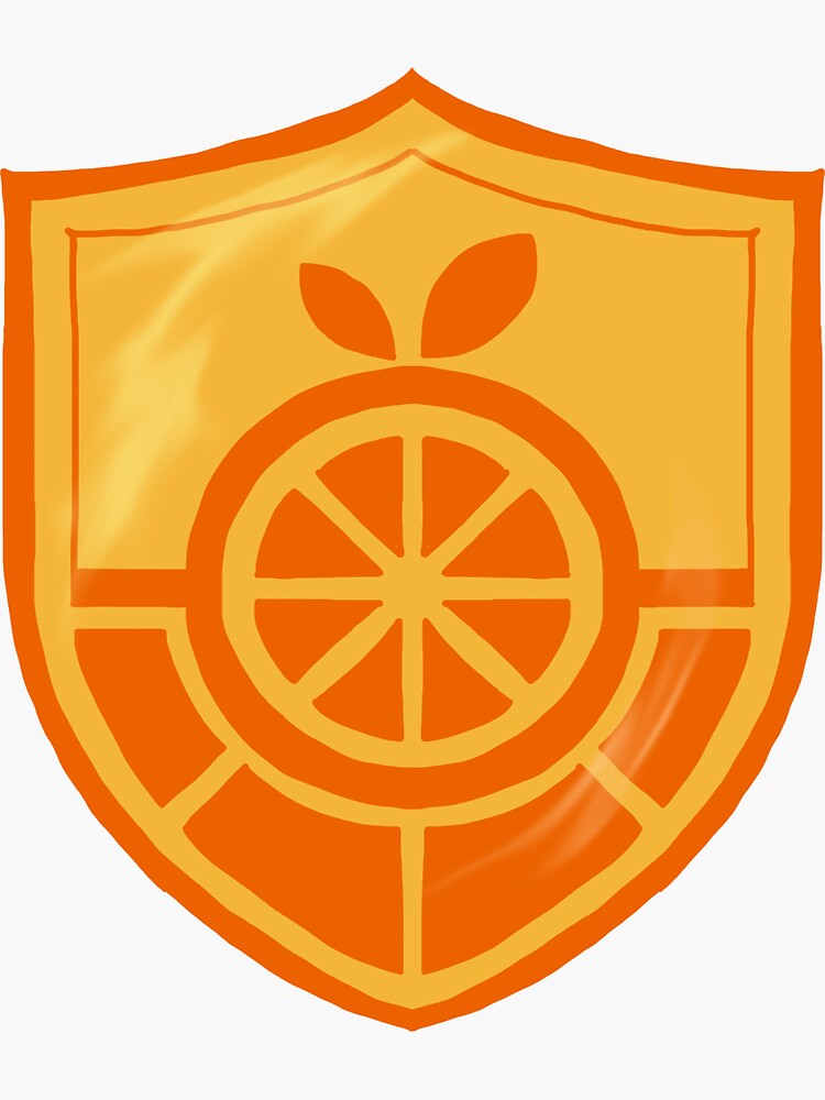 "Naranja/Orange Academy Uniform Badge" Sticker for Sale by BCD-signs ...