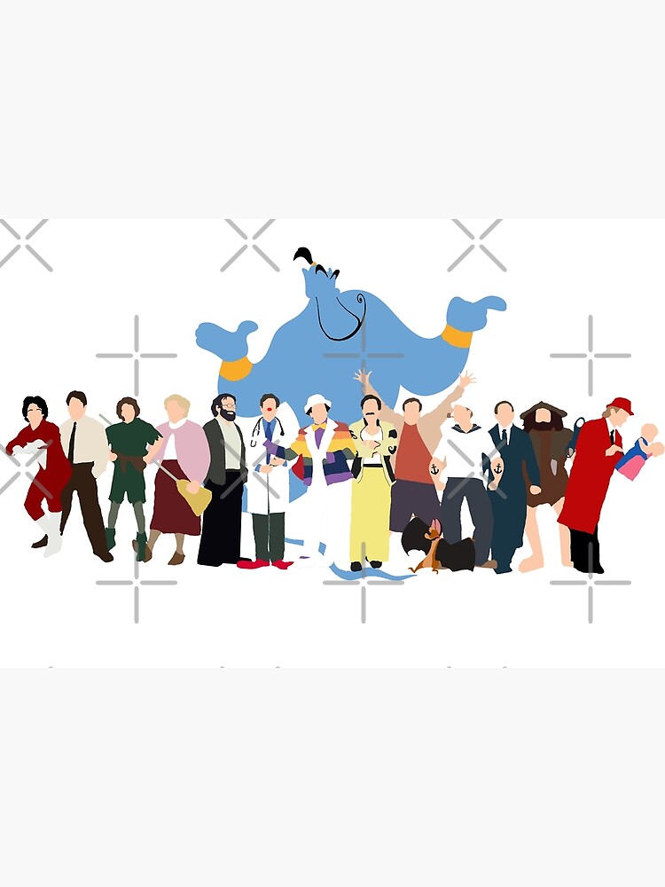 "NO BACKGROUND Even More Minimalist Robin Williams Character Tribute ...