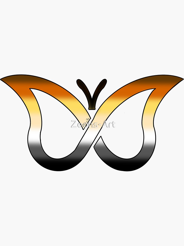 "ADHD and Bear Pride Butterfly" Sticker for Sale by Zeons-Art | Redbubble