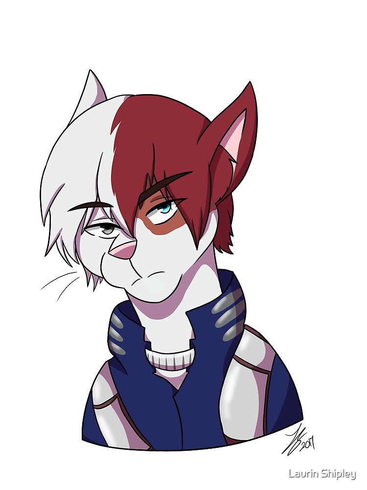 "Todoroki Cat" Photographic Print for Sale by Cloudskid1 | Redbubble