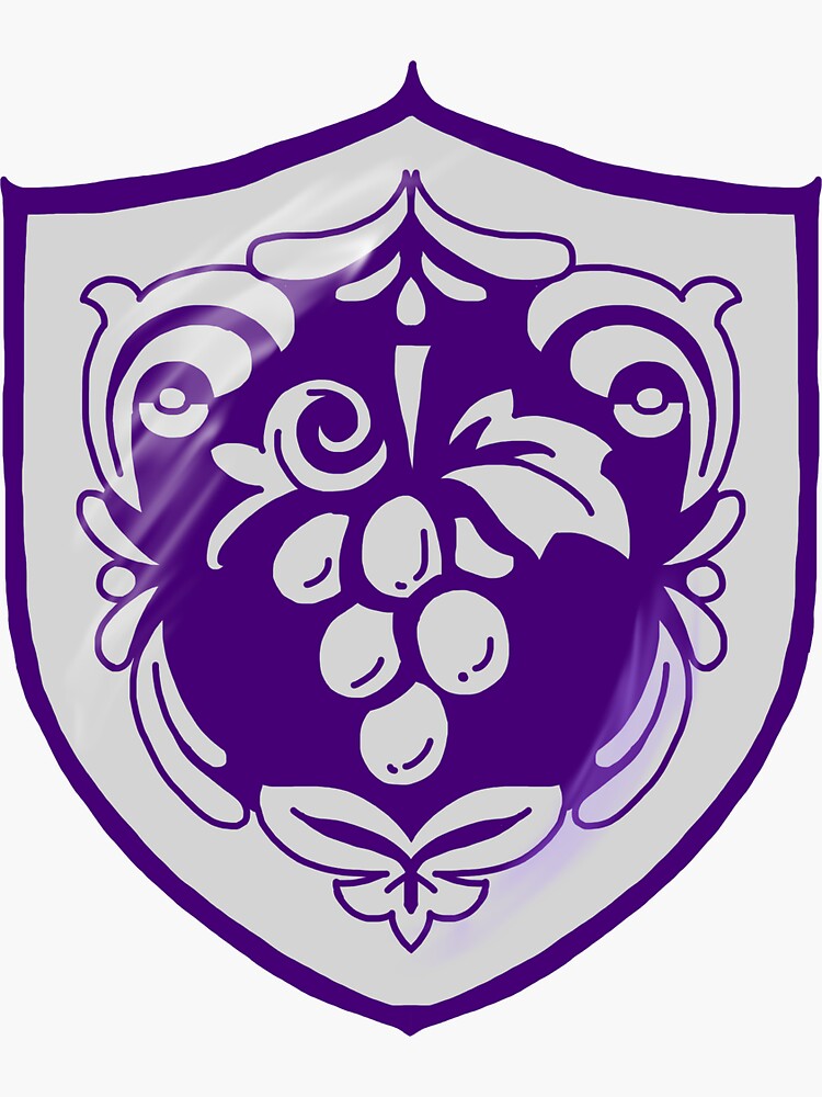 "Uva/Grape Academy Uniform Badge" Sticker for Sale by BCD-signs | Redbubble