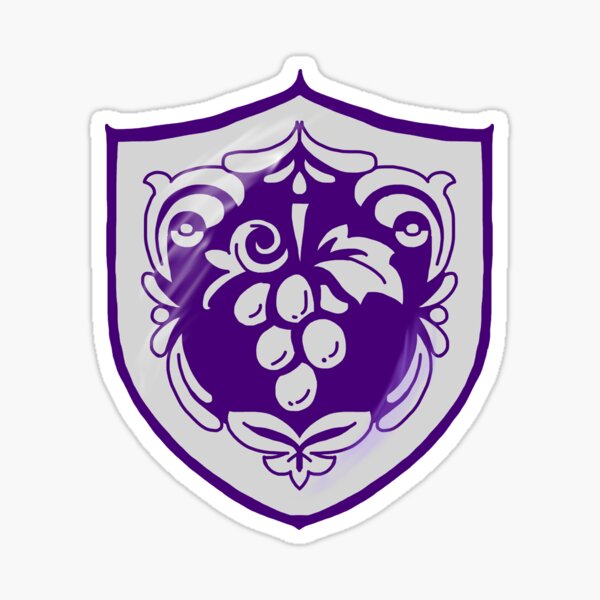 "Uva/Grape Academy Uniform Badge" Sticker for Sale by BCD-signs | Redbubble