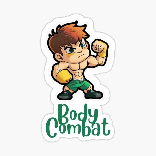 "Cute Body Combat Boy" Sticker for Sale by Cute-Jory-Store | Redbubble