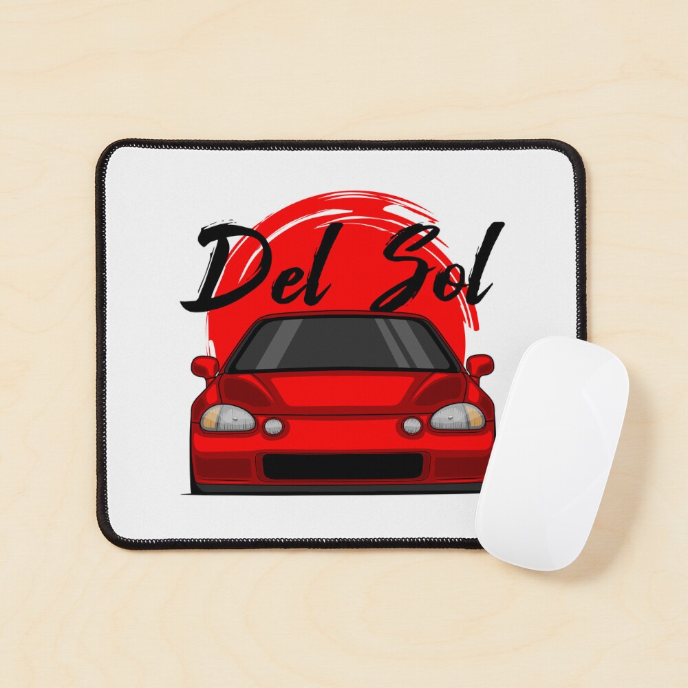 "Front Red Del Sol JDM" Sticker for Sale by goldentuners | Redbubble