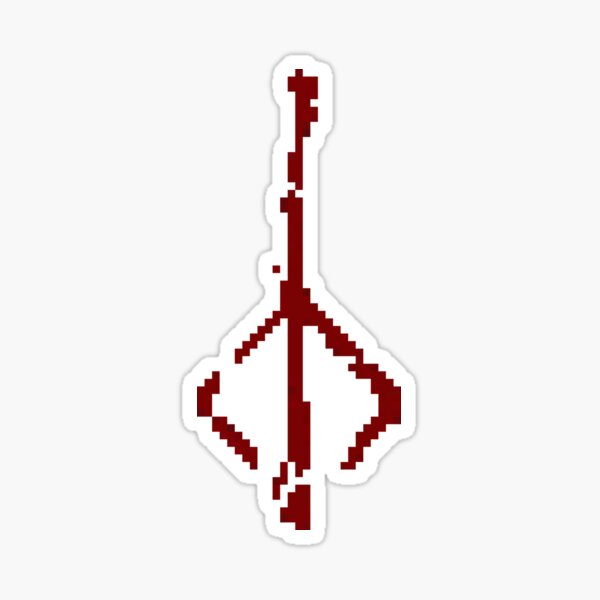 "Hunter's Mark Pixel Art" Sticker by Lukstar | Redbubble