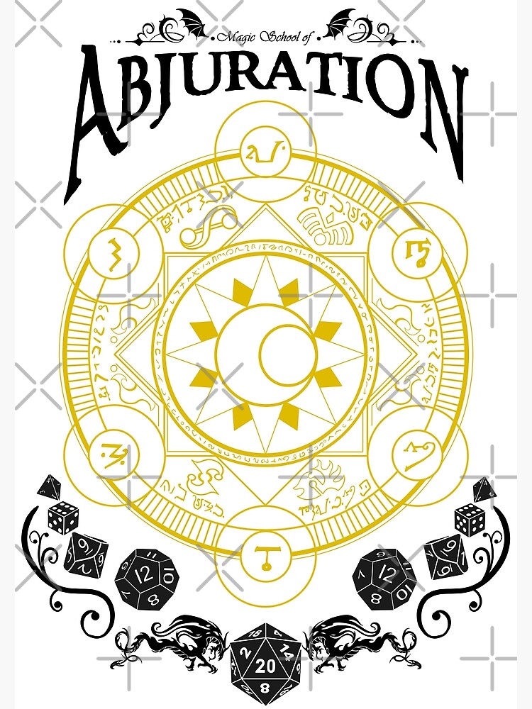 Poster « Abjuration - RPG Magic School Series: Noir », par Milmino ...