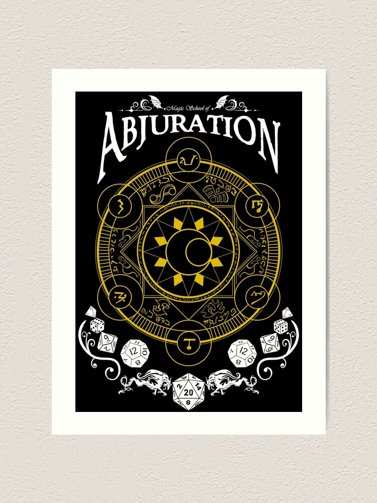 "Abjuration - RPG Magic School Series : White" Art Print by Milmino ...